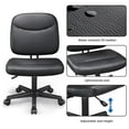 Echoworld Task Desk Chair Height Adjustable Chair Computer Faux Leather ...