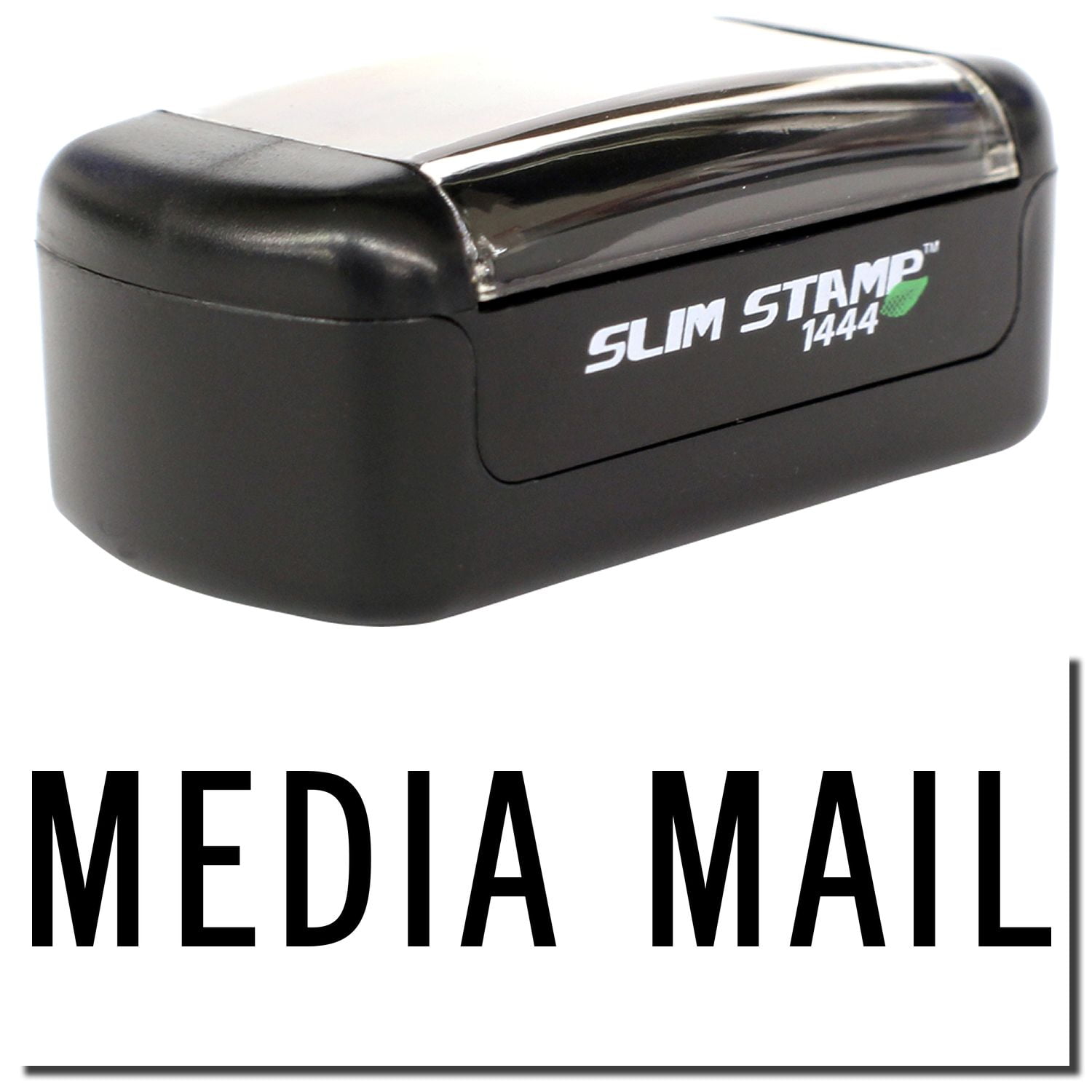 Slim Pre-Inked Media Mail Stamp, Slim 1444, Ultra Slim Design ...