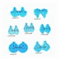 CEORPER 7Pcs Tear Drop Shape Resin Earring Molds Mirrored Silicone ...