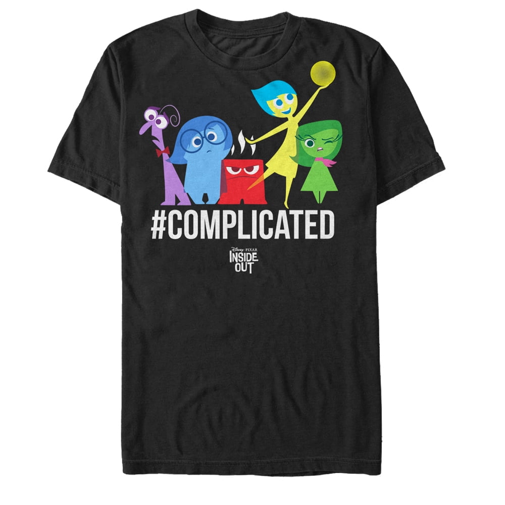 Inside Out - Men's Inside Out Complicated Emotions T-Shirt Black Small ...
