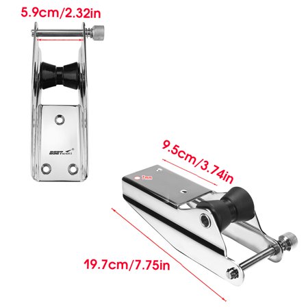 Boat Bow Anchor Roller Rack Stainless Steel Boat Bow Anchor Nylon ...