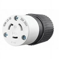 Hubbell Insulgrip Twist-Lock Generator Receptacle, 3 Pole 4 Wire, 30 ...