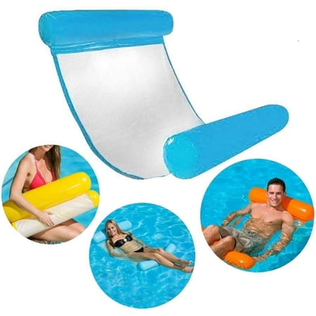Inflatable floating bed, water hammock deck chair Swimming pool Leisure ...