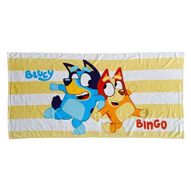 Bluey Bingo Beach Towel Kids Swim Bath Towels for Children TV Show Gift ...