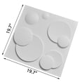 Art3d Bubble Design 19.7 in. x 19.7 in. PVC 3D Wall Panel (12-Pack ...