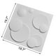 Art3d Bubble Design 19.7 in. x 19.7 in. PVC 3D Wall Panel (12-Pack ...