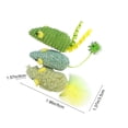 Catnip Mouse Toy Set Interactive Cat Toys with Crinkle Sound Soft Plush ...