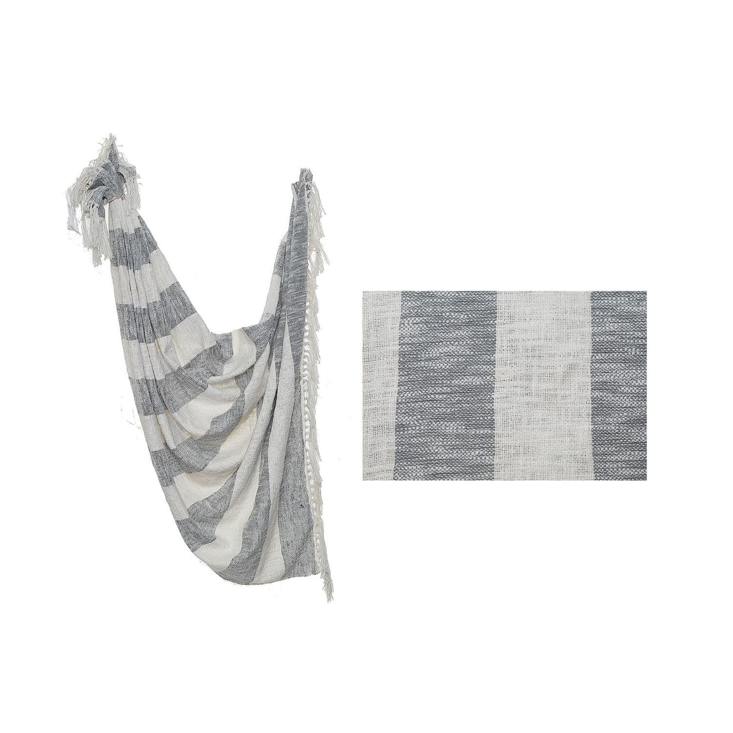 Click here for Ih Casadécor Cotton Slub Stripe Throw 50 X 60 51Wx... prices