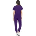 Hey Collection Womens Stretch Colorful V-Neck Jogger Scrubs Set ...