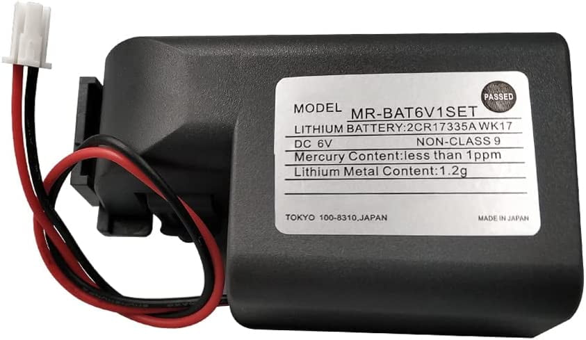 MR-BAT6V1SET 2CR17335A WK17 6V 1650mAh PLC Battery for Mitsubishi MR-J4 ...