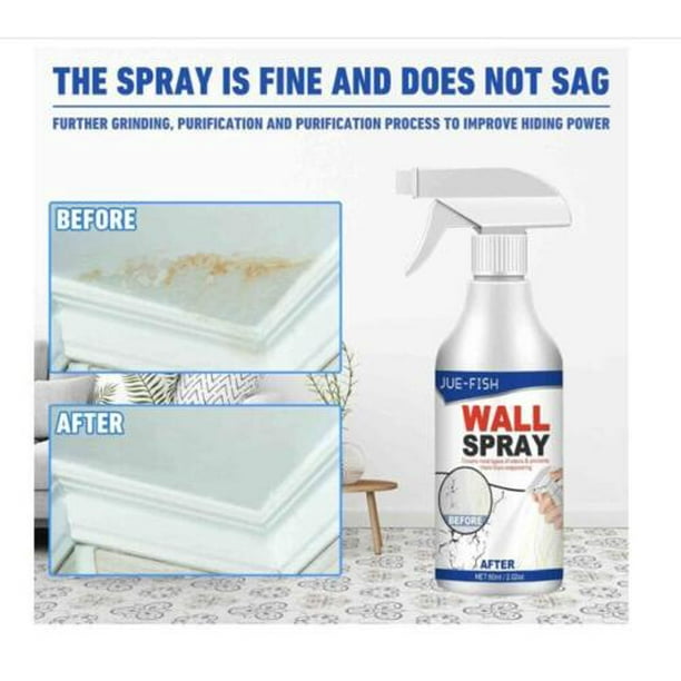Versatile Wall Repair Spray Paint, Water-Based Paint White Peel Stain ...