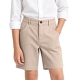 Fengactive Boys Girls Classic Shorts Solid Button Closure with ...
