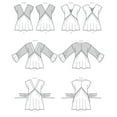 McCall's Sewing Pattern Misses' V-Neck, Gathered Tops with Sleeve and ...