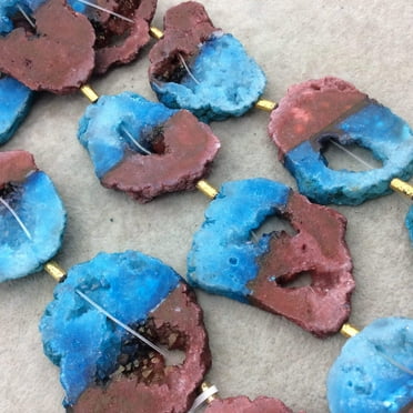 20PCS Blue Howlite Stone Cabochons Turquoise Color Stone Pebble ...