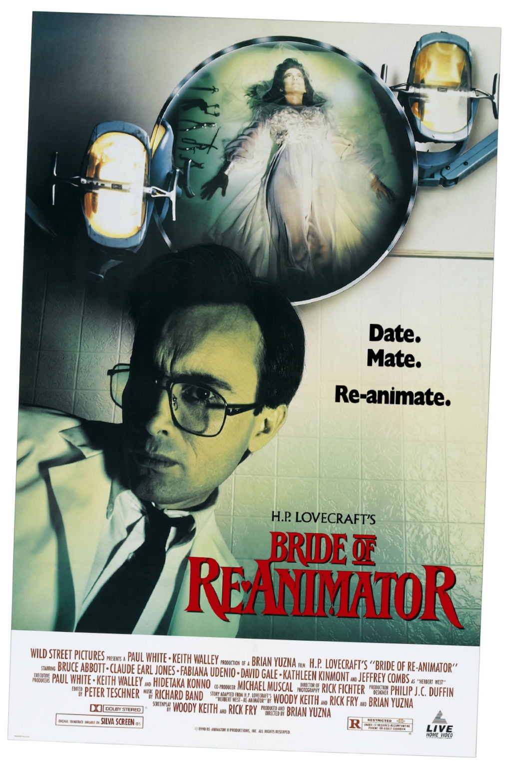 Bride Of Reanimator Movie Poster Metal Print 12x16 12x16 Square Adults ...