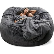 Giant Bean Bag Chairs Bean Bag Bed with Washable Cover Ultra Soft ...