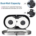 Twin Jumbo Toilet Paper Dispenser Wall Mount, 9" Commercial Stainless ...