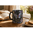 Butterfly Mug 3D Effect with Stained Glass Wings and Gold Details for ...