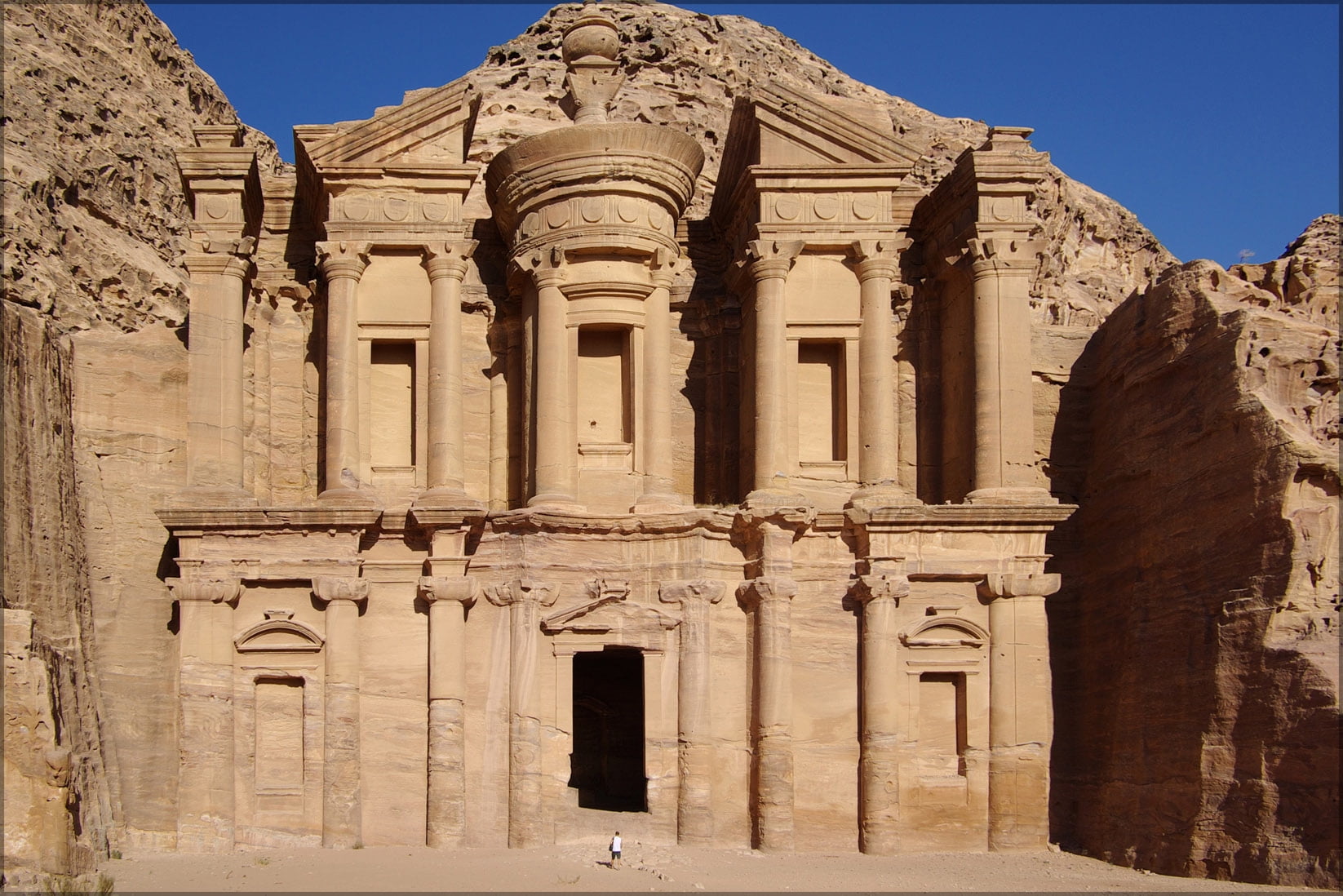 24"x36" Gallery Poster, Petra, El Deir jordan November 10 2009 ...