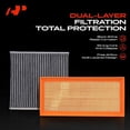 A-Premium Engine & Cabin Air Filter with Activated Carbon Compatible ...