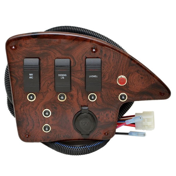 Godfrey Pontoon Boat Switch Breaker Panel | OEM Console Woodgrain ...