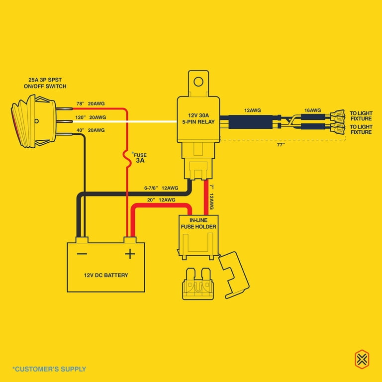 Atv Relay Wiring Diagram Lights Wiring A Light Bar And Rocker Switch
