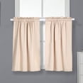 Blackout Curtain Pure Color Rod Pocket Design Short Small Size Light ...