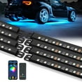 8pcs Car Truck Underglow Under Body Neon Accent Glow - RGBW LED Lights ...