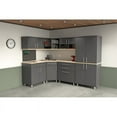Inval Kratos 7-Piece Garage Cabinet Set, Dark Gray and Maple - Walmart.com