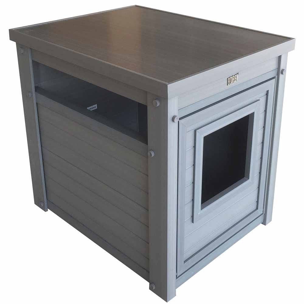 Click here for New Age Pet Litter Loo Cat Litter Box Cover Gray prices