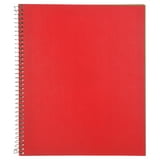 100 Count 1 Subject Red Exceed Notebook, 11" x 9", College Ruled ...