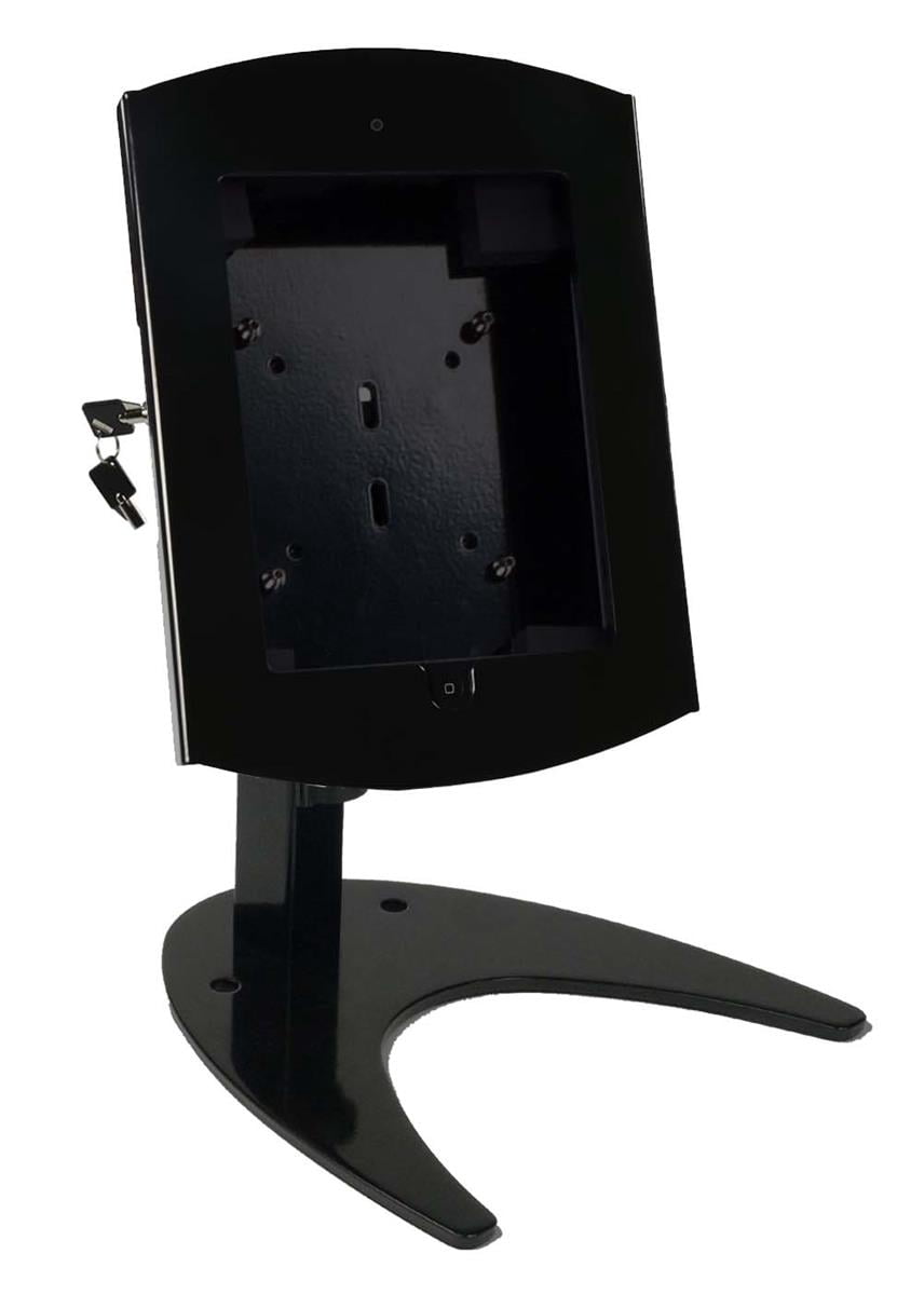 iPad Desk Mount, Locking Enclosure for iPad 2-4 and Air, Exposed "Home ...
