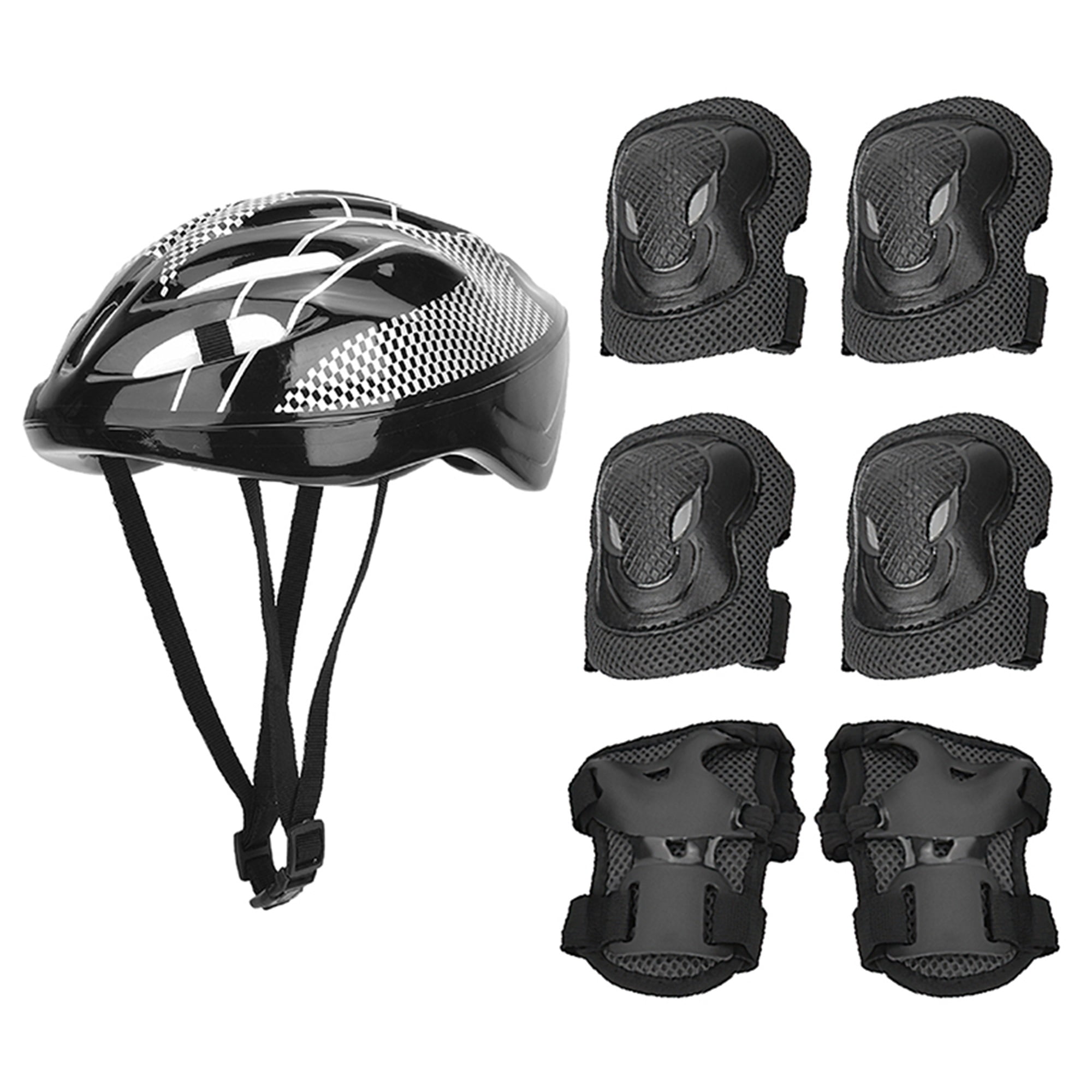 Douhoow 7 Piece Set Adult Scooter Bike Armor Adjustable Knee Guard ...