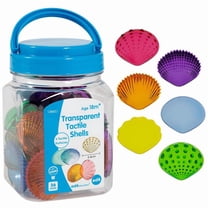 EdX Education, Tactile Shells, Mini Jar of 36, Transparent, Orange ...
