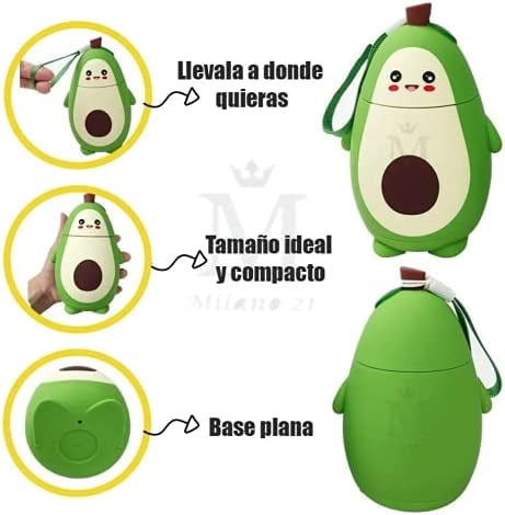 Termo botella de vidrio LIA STORE en forma de aguacate 280ml | Walmart ...