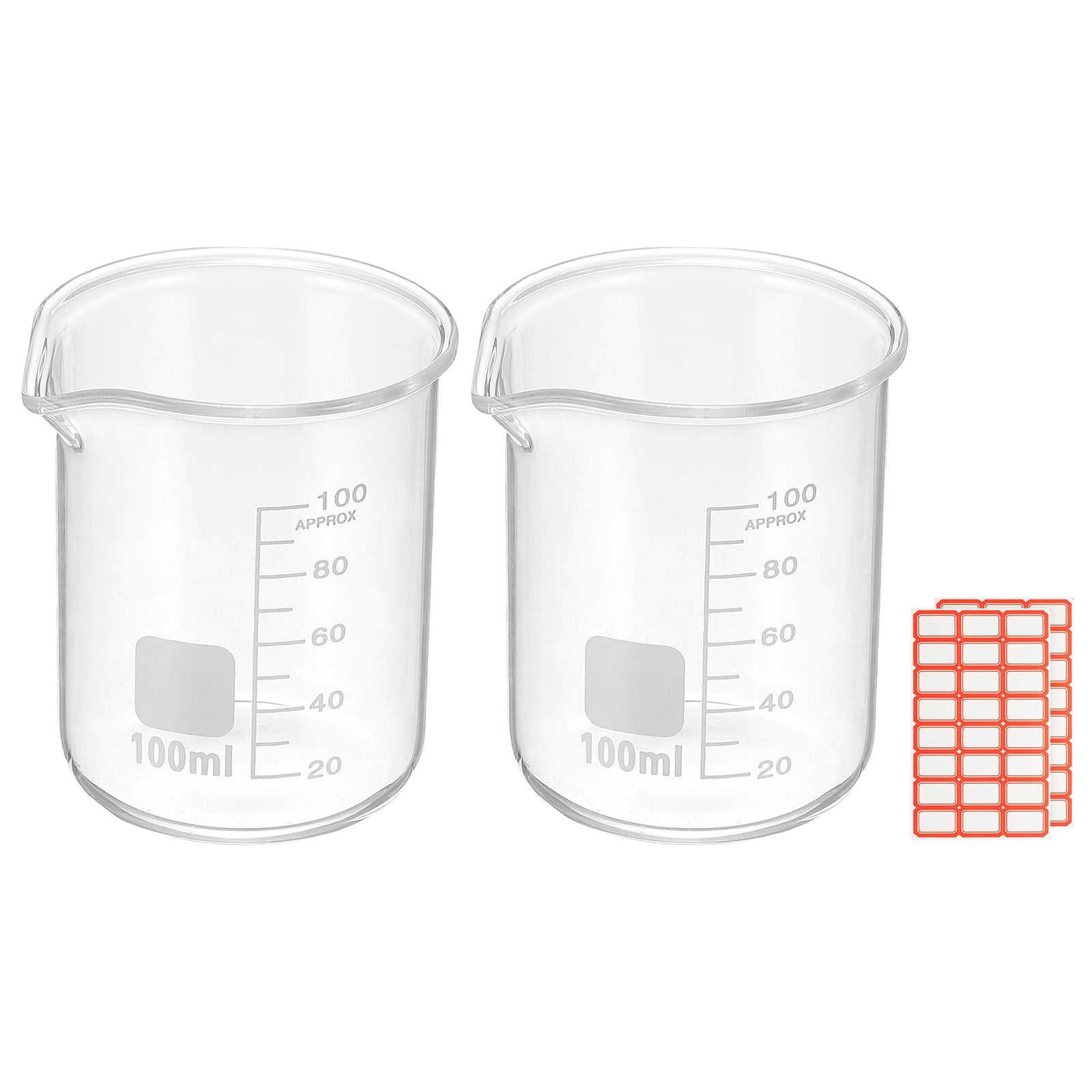 Click here for Uxcell 100ml Glass Beaker  2 Pack Measuring Glass... prices