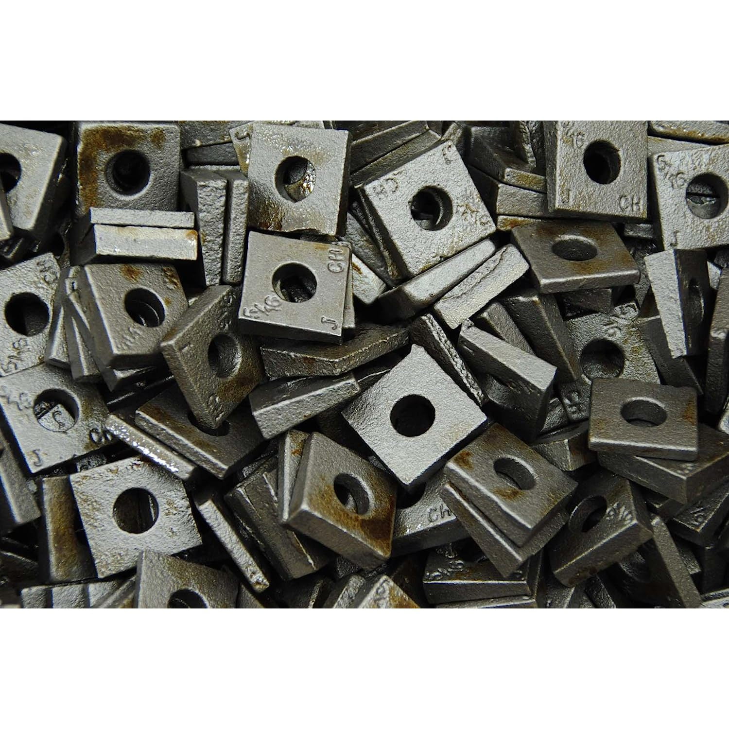 (100) Malleable 5/16 Square Bevel Washers I-Beam Flange Wedge - Walmart.com