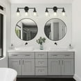 Design House Augustin Vanity Light in Matte Black, 3-Light - Walmart.com