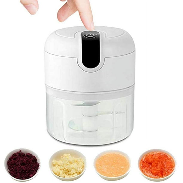 Electric Mini Garlic Chopper, USB Rechargeable Portable Mini Food ...