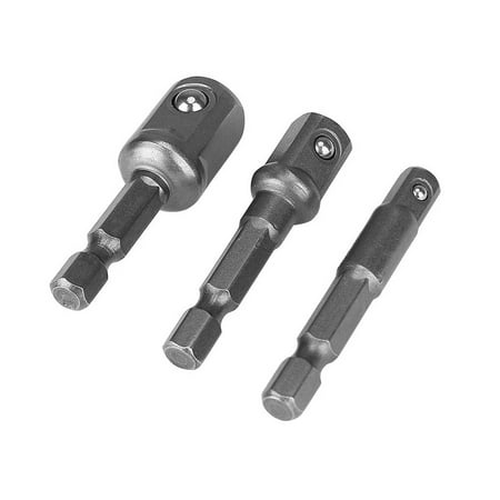 Destyer 3 Pieces Drill Bit Extension Bars Impact Electric Socket Sleeve ...