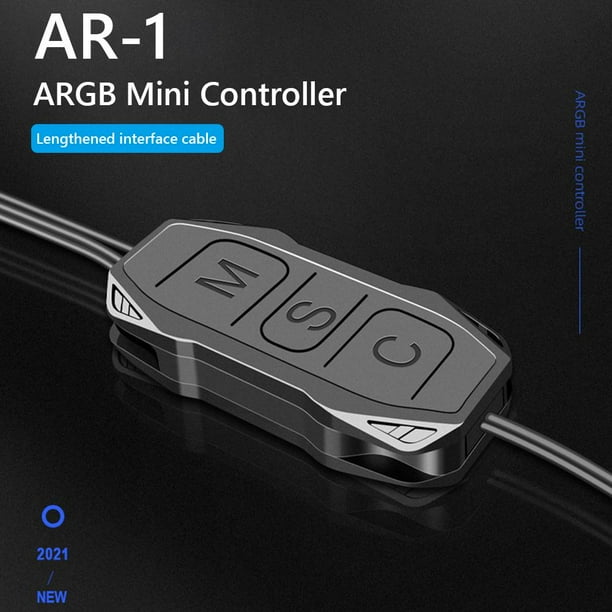 AR-1 5V 3 Pin to SATA ARGB Controller Cable for PC Fan Light Strip ...