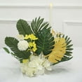 Efavormart 28 Pack | Green And Gold Artificial Jungle Theme Palm Leaves ...