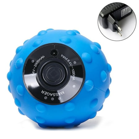 4-Speed Vibrating Massage Ball Roller ， Rechargeable for Deep Tissue ...