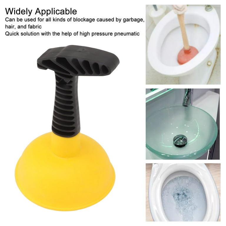 Drain Plungers Mini Sink Plunger - 4.13x6.5 Inch Small Drain Unclogger ...