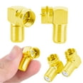 Coaxial Cable Right Angle Connector F Type Female to Male Right Angle ...