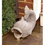 Friendly Fish Decorative Garden Downspout - 15 L x 6 W, Gutter ...