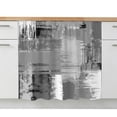 Abstract Art Cabinet Curtains 11" W x 13" L Gray White Mottled Color ...