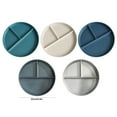 Tuvgenk Round Divided Dinner Plates 5 Pc Plates Set Buffet Plates Three ...