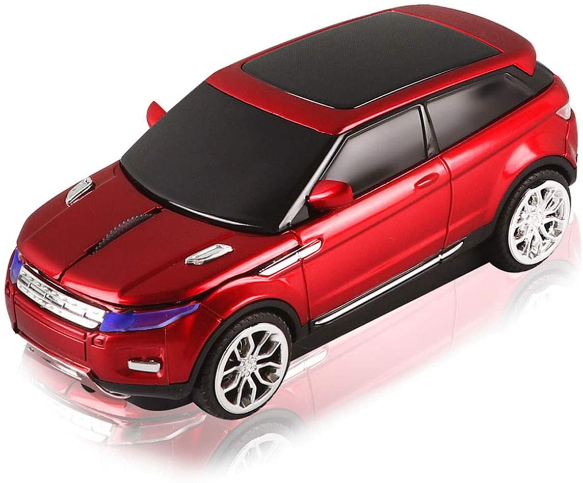 PloutoRich Wireless Mouse, 2.4GHz Car Shaped Wireless Mouse 1600 DPI ...