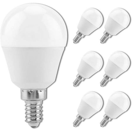 6Pcs Warm White LED Bulb, E12 5W LED Bulb Light Candelabra Daylight ...